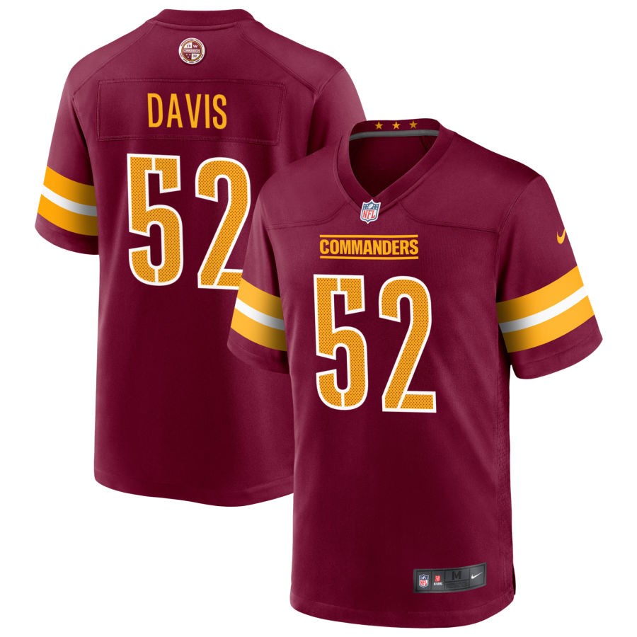 Jamin Davis Men's Nike Burgundy Washington Commanders Game Custom Play ...