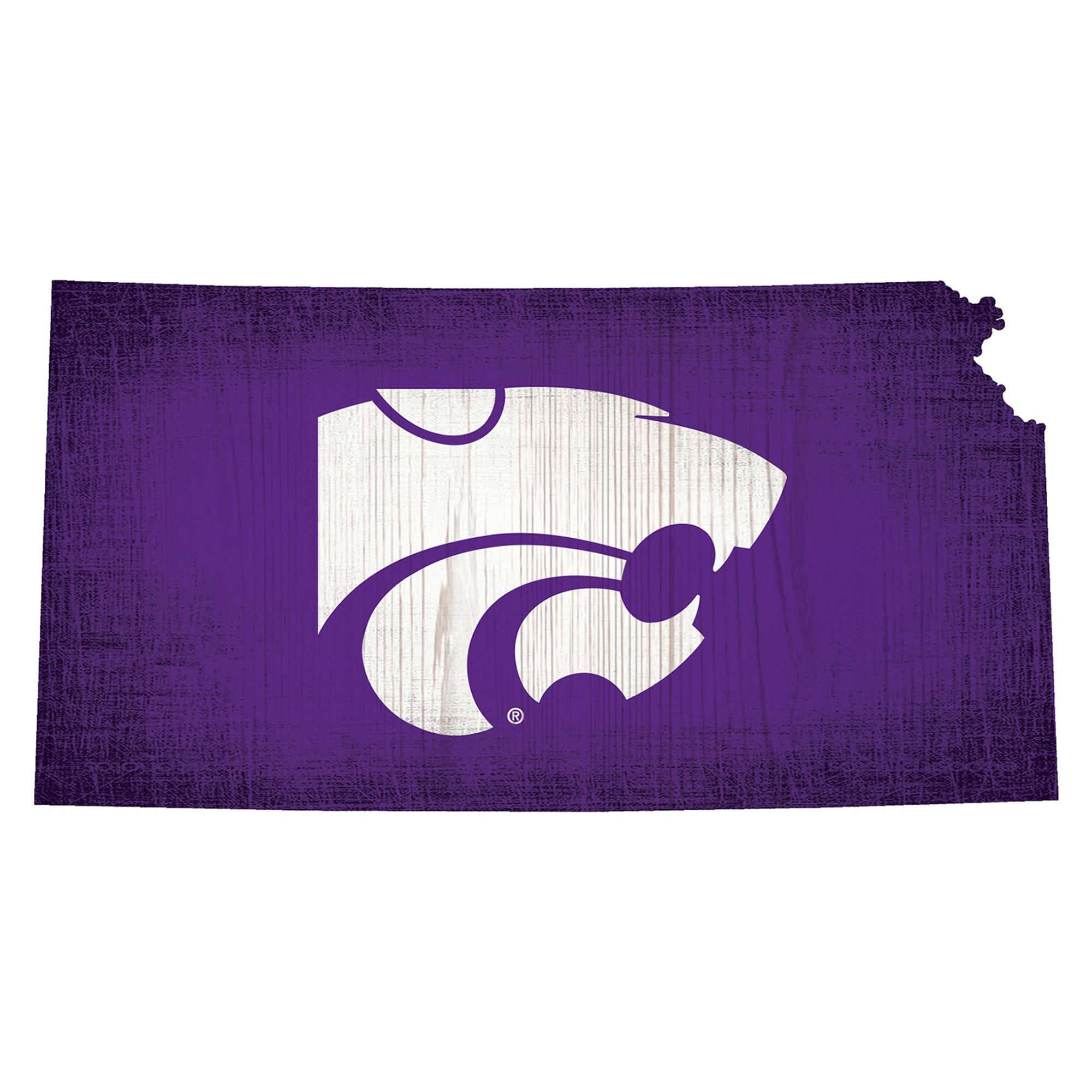 Kansas State Wildcats 12" Logo State Sign – Fan Day Nation