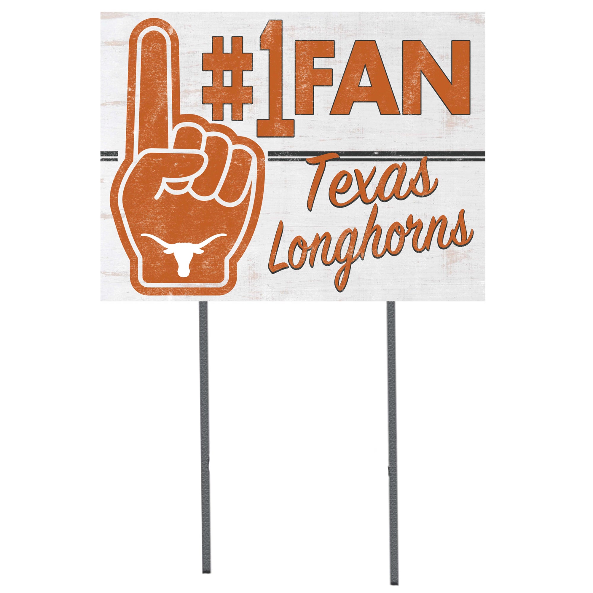 Texas Longhorns 18'' x 24'' #1 Fan Yard Sign – Fan Day Nation