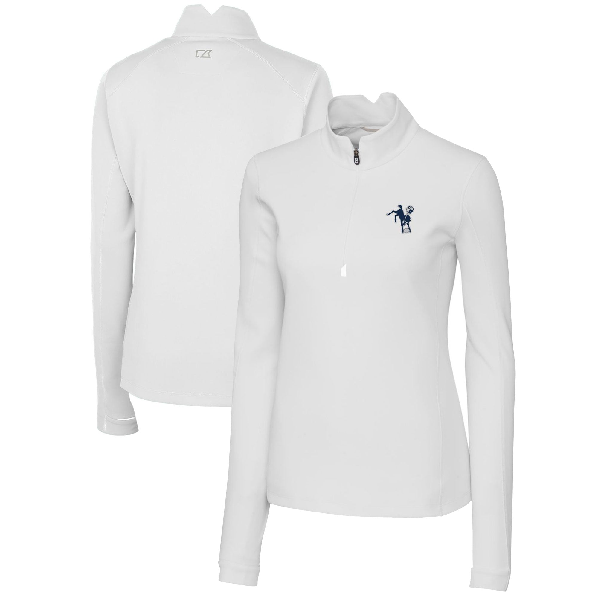 Women's Cutter & Buck White Indianapolis Colts Throwback Logo Traverse ...