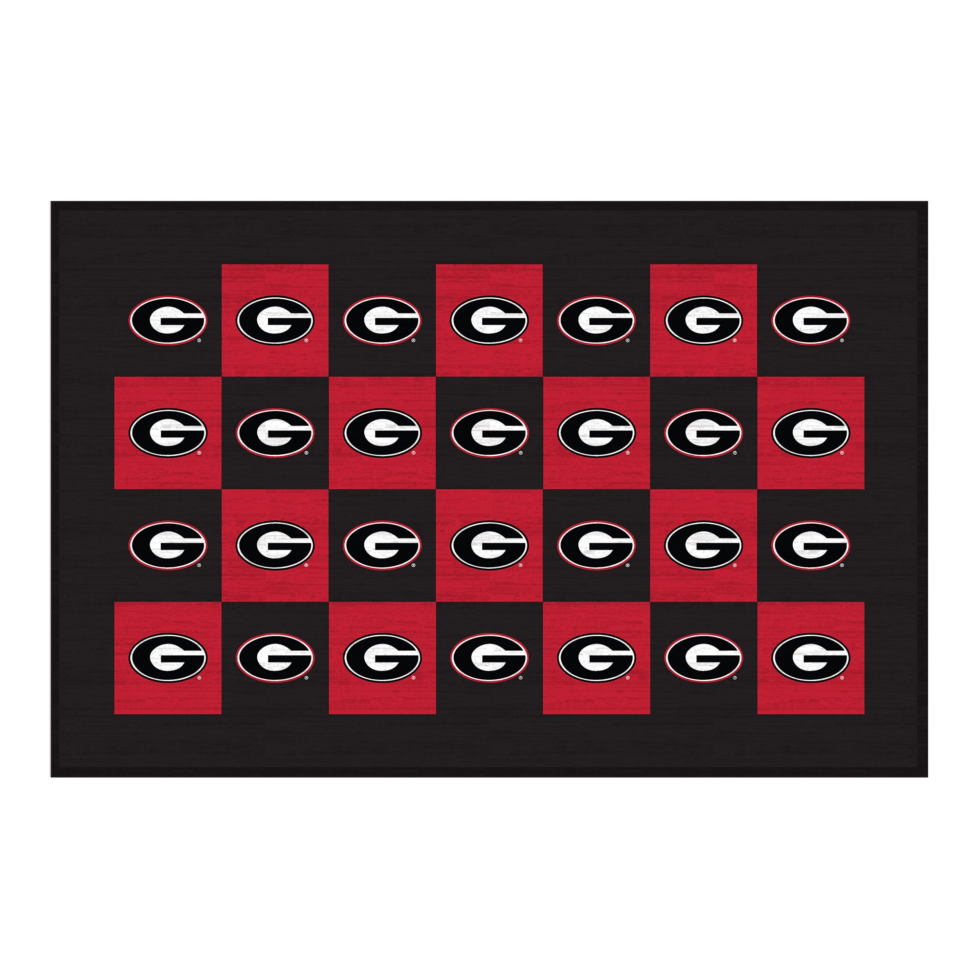 Georgia Bulldogs 30'' x 46'' Checkerboard Floor Mat – Fan Day Nation