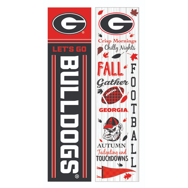 Georgia Bulldogs 47" Double Sided Fall Leaner Fan Sign – Fan Day Nation