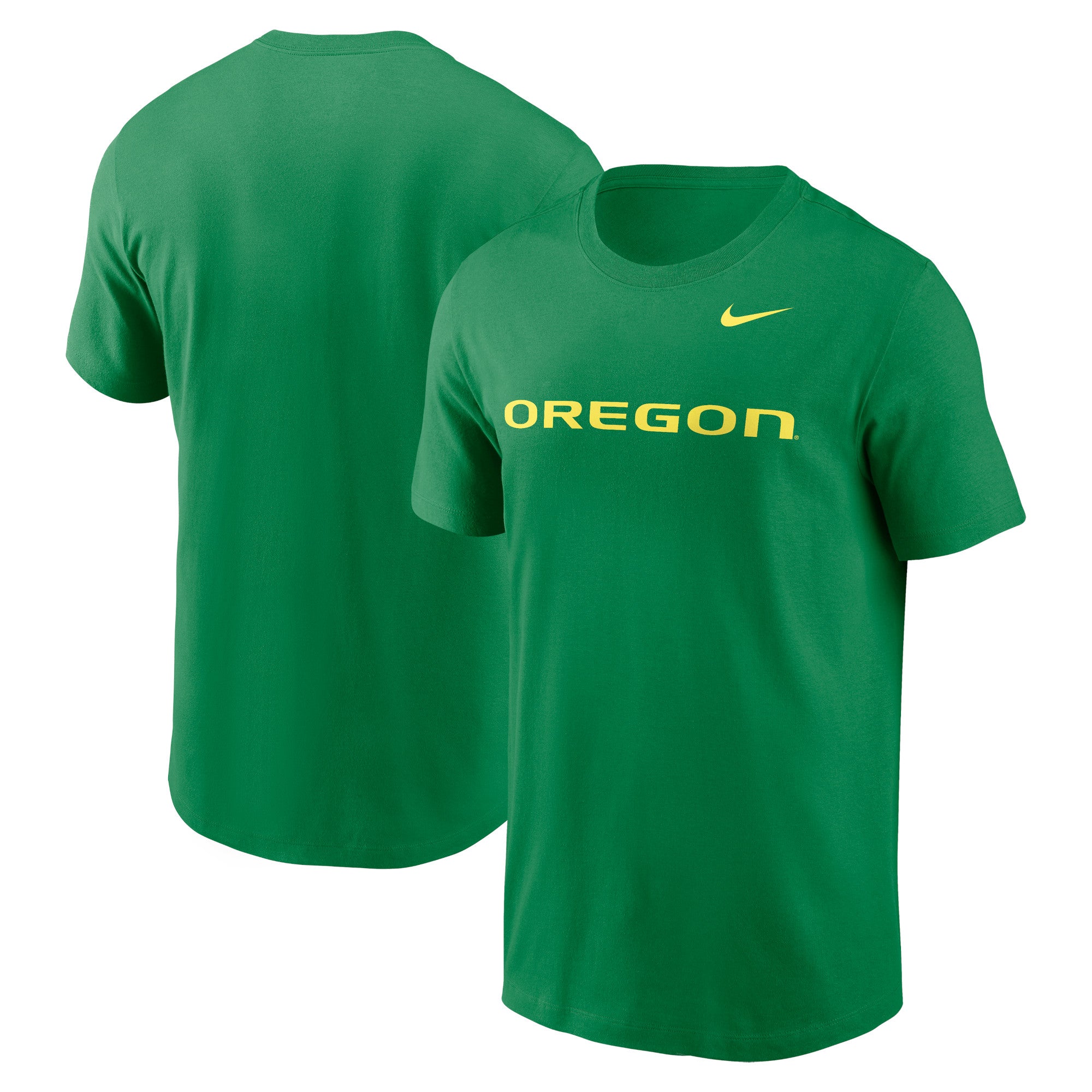 Men's Nike Green Oregon Ducks Primetime Evergreen Wordmark T-Shirt ...