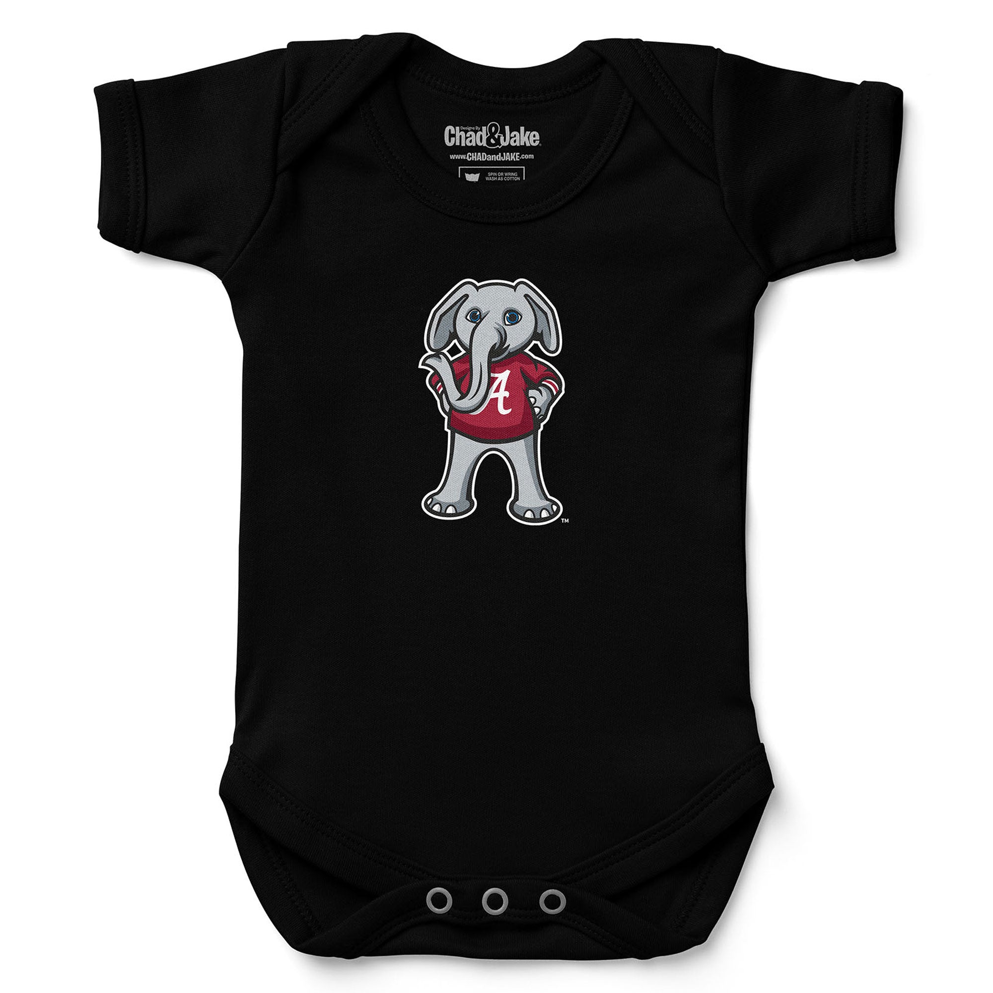Newborn & Infant Chad & Jake Black Alabama Crimson Tide Mascot Logo Bo ...