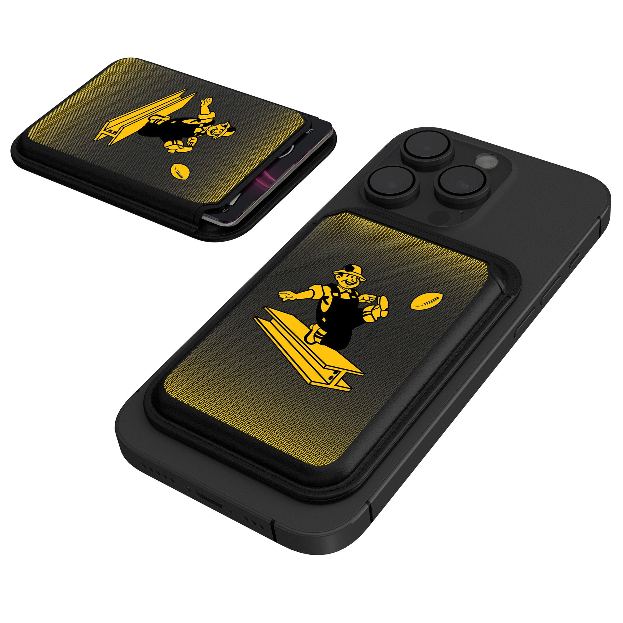 Keyscaper Pittsburgh Steelers Historic Logo Magnetic Credit Card Walle ...