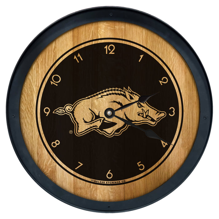 Arkansas Razorbacks 27" Barrelhead Clock – Fan Day Nation
